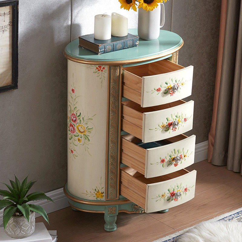Ruthber Solutions Hand-Painted 4-Drawer Accent Chest | Wayfair