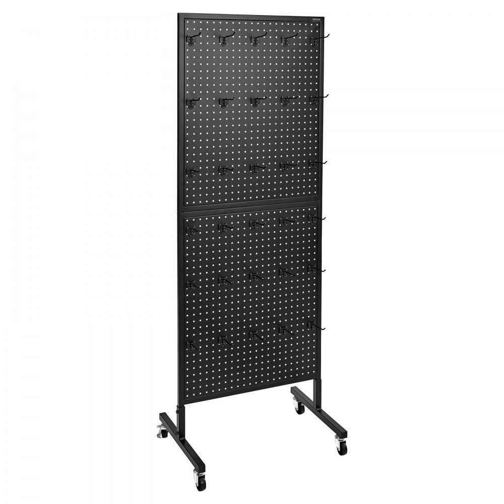 Ivy Bronx Pegboard Display Stand with 30 Hooks Pegboard Panels Display ...