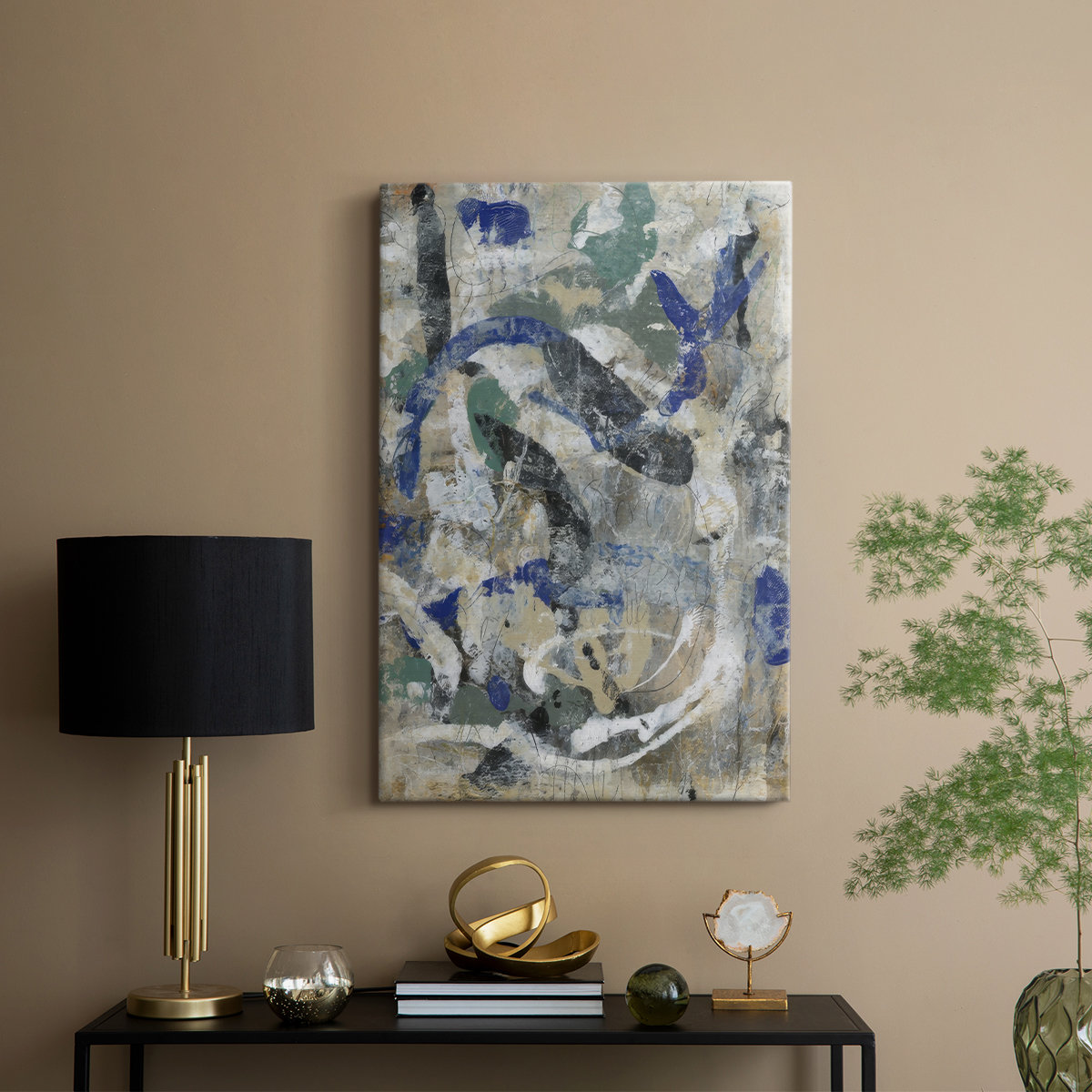 Ivy Bronx Counter Stream II -Gallery Wrapped Cavas | Wayfair