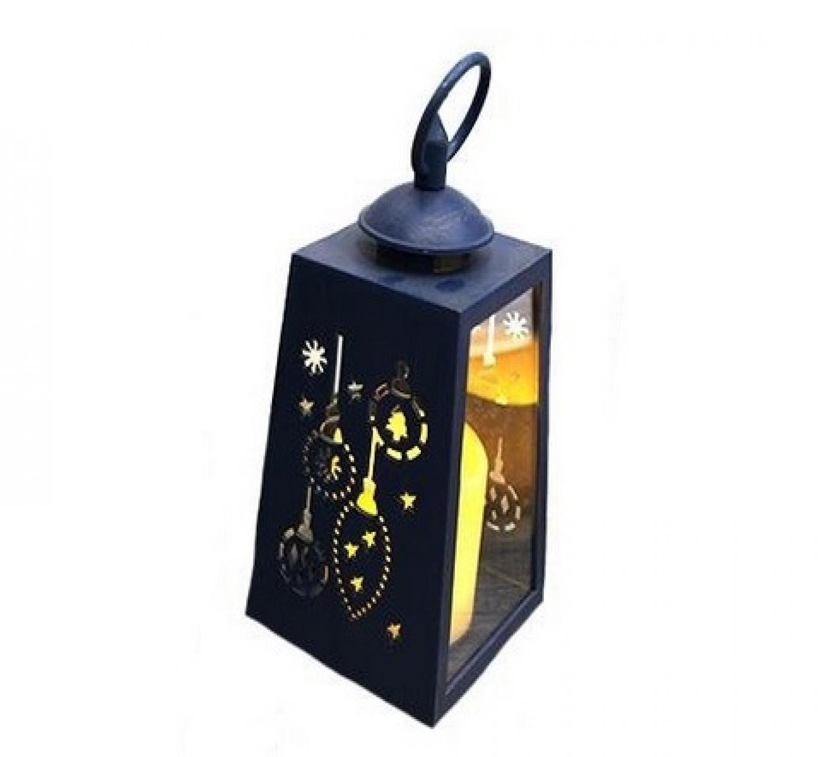 Latitude Run® Blue Resin Lantern With Led Flameless Candle - Wayfair Canada