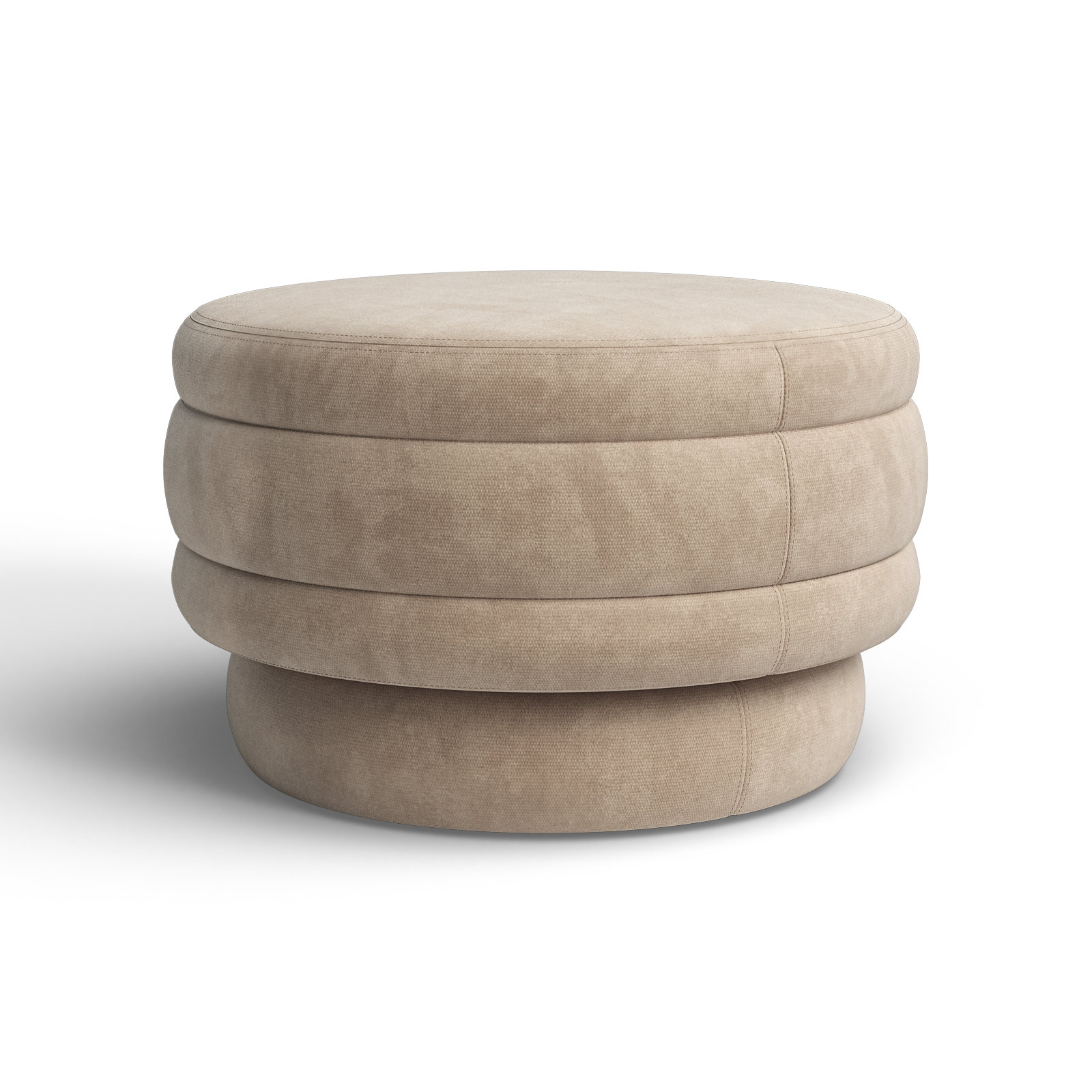 AllModern Noa 25.59" Wide Round Footstool Ottoman & Reviews | Wayfair