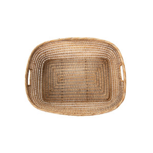 Bayou Breeze Alexisa Open Weave Storage Rattan Basket & Reviews | Wayfair