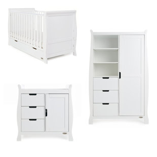 Obaby Stamford Classic Sleigh 4 Piece Nursery Furniture Set | Wayfair.co.uk