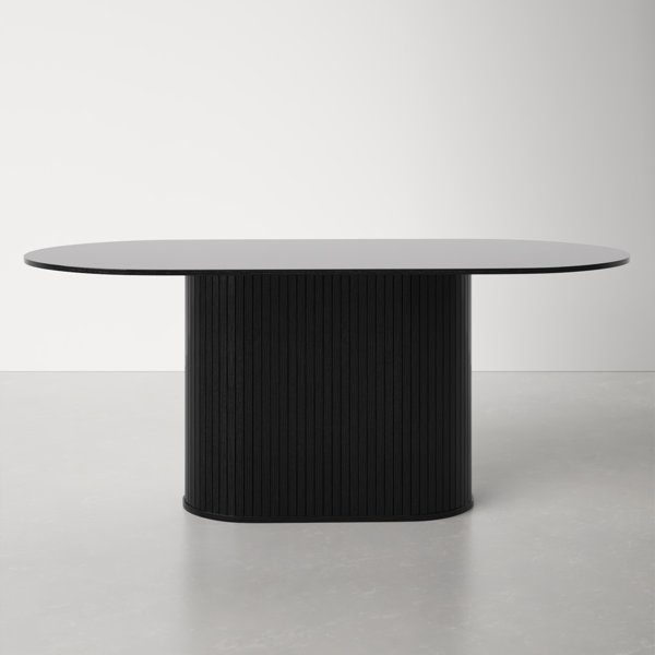 AllModern Iris 71" Pedestal Dining Table & Reviews | Wayfair