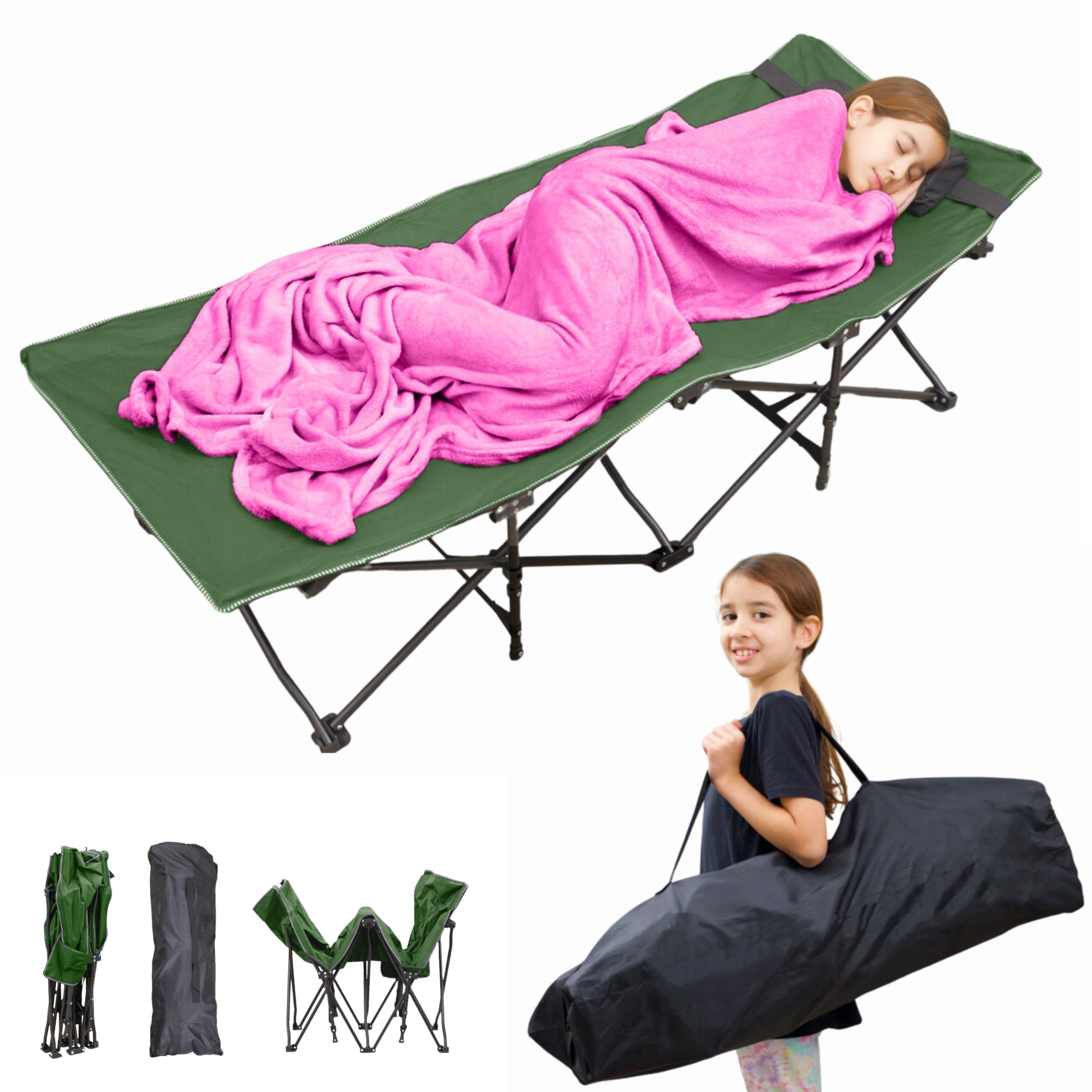 LIFETIME FLOORING LLC Camping Cot, Camping Bed, Travel Bed, Foldable ...