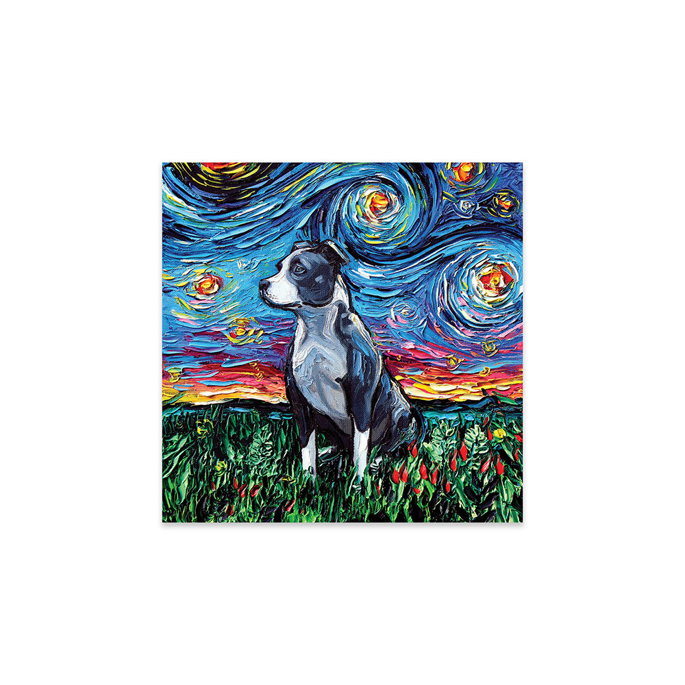Red Barrel Studio Pitbull Night Print On Acrylic Glass - Wayfair Canada