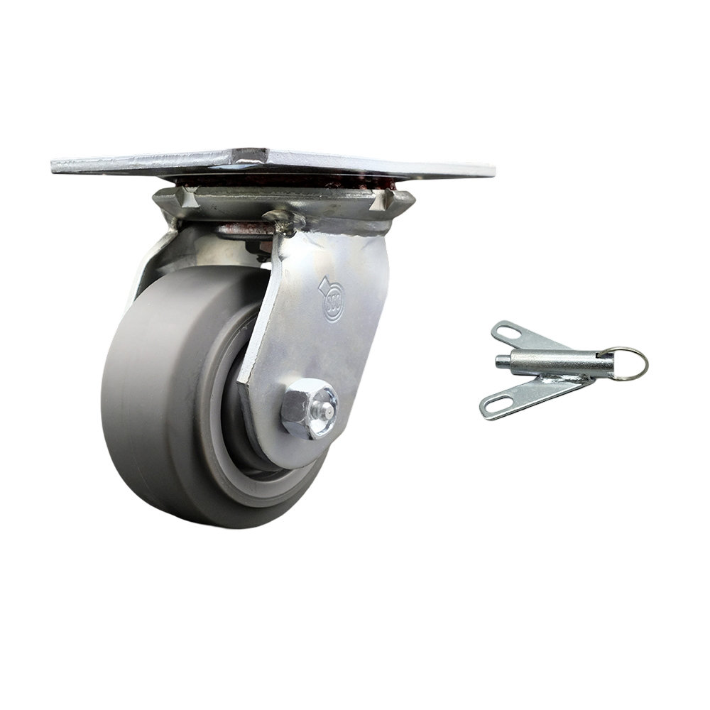 Service Caster 4 Inch Heavy Duty Thermoplastic Caster with Roller ...