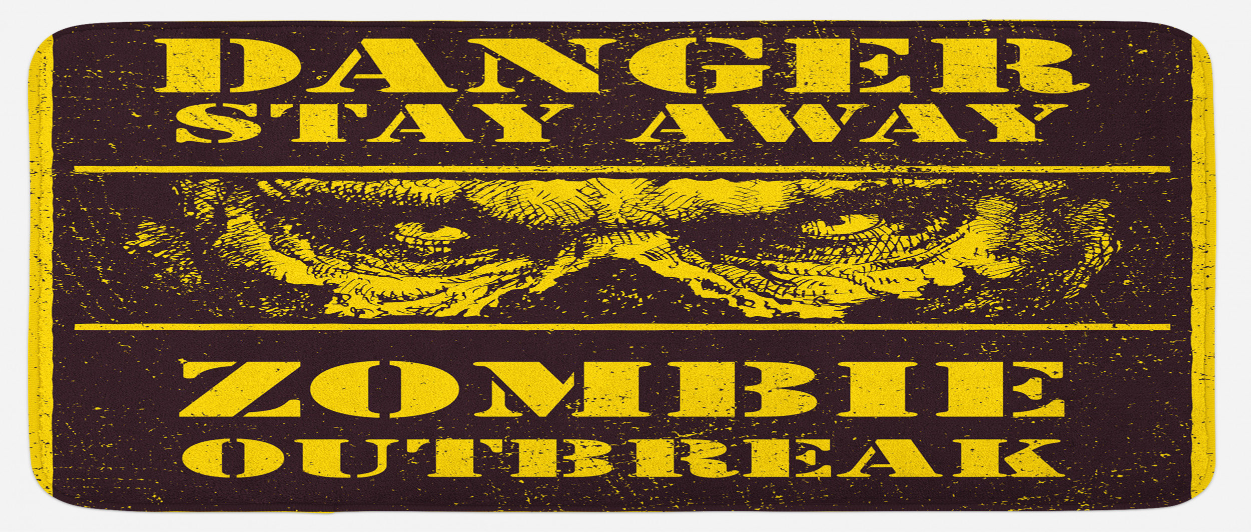 East Urban Home Danger Stay Away Outbreak Message Monster Warning Sign ...