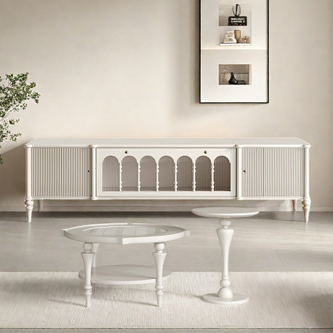 Trentastic Trails American Retro Style TV Stand and Coffee Table Set ...