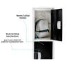 AdirOffice 72" H x 12" W 4-Tier Steel Storage Locker with Digital Lock ...