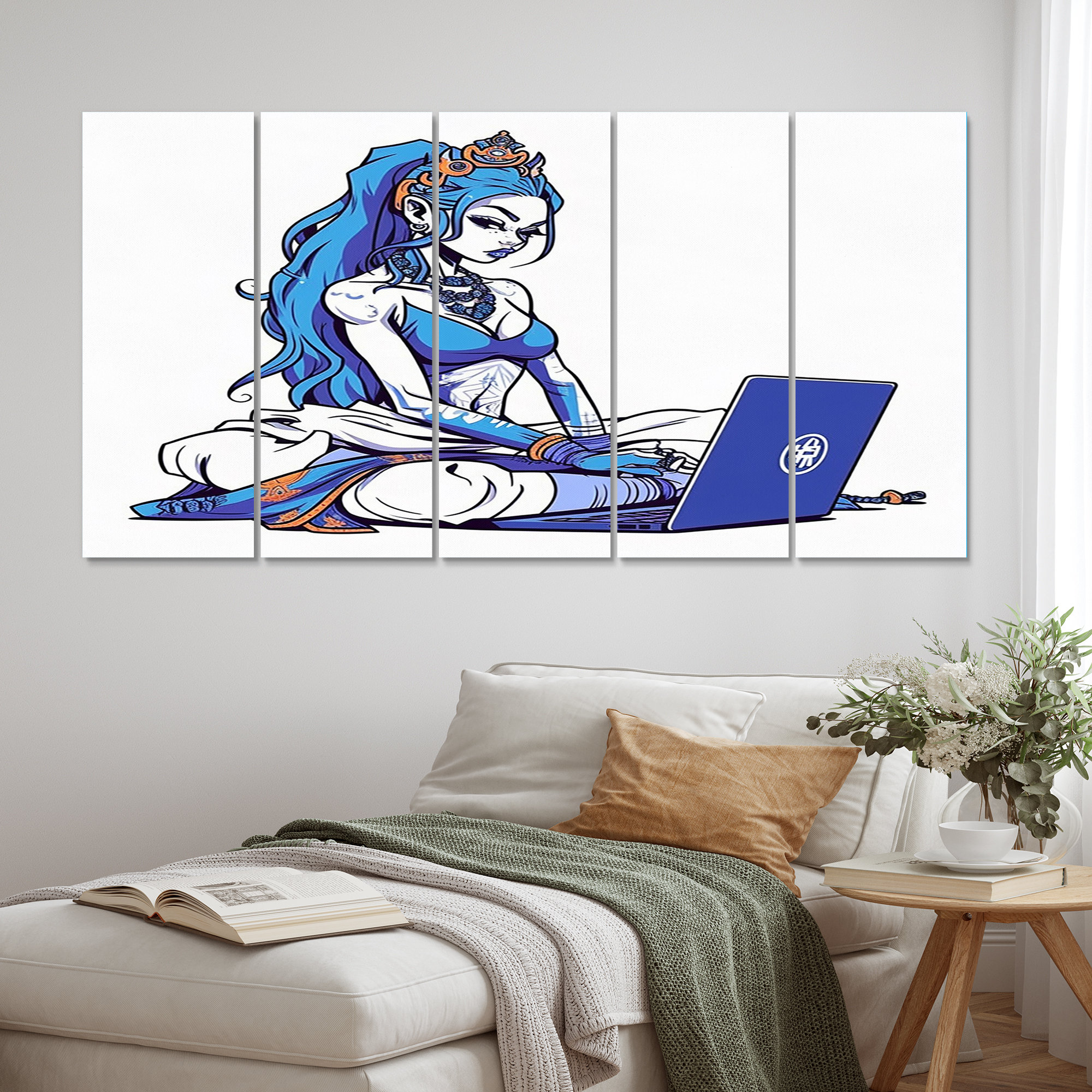 Winston Porter Stylish Cyber Girl Influencer I - Cyberpunk Woman Wall ...