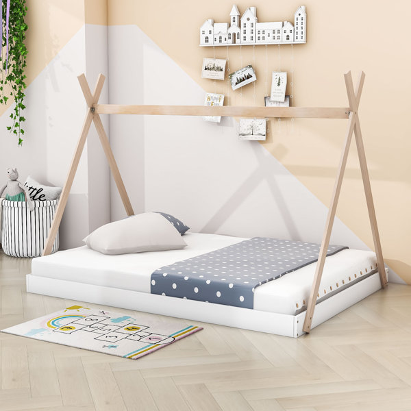 Isabelle & Max™ Ailynn Full Size Wood Platform Bed with Triangle ...