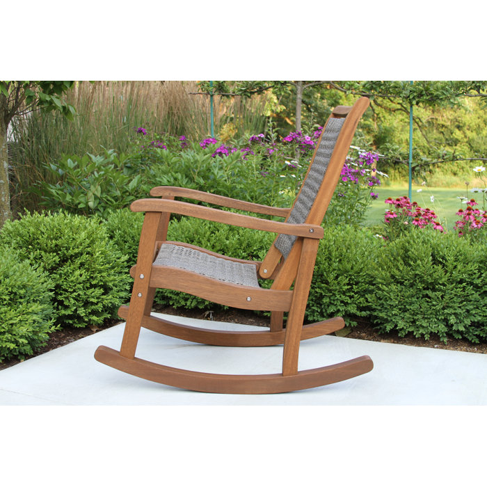 Birch Lane™ Arnot Eucalyptus Outdoor Rocking Chair & Reviews | Wayfair