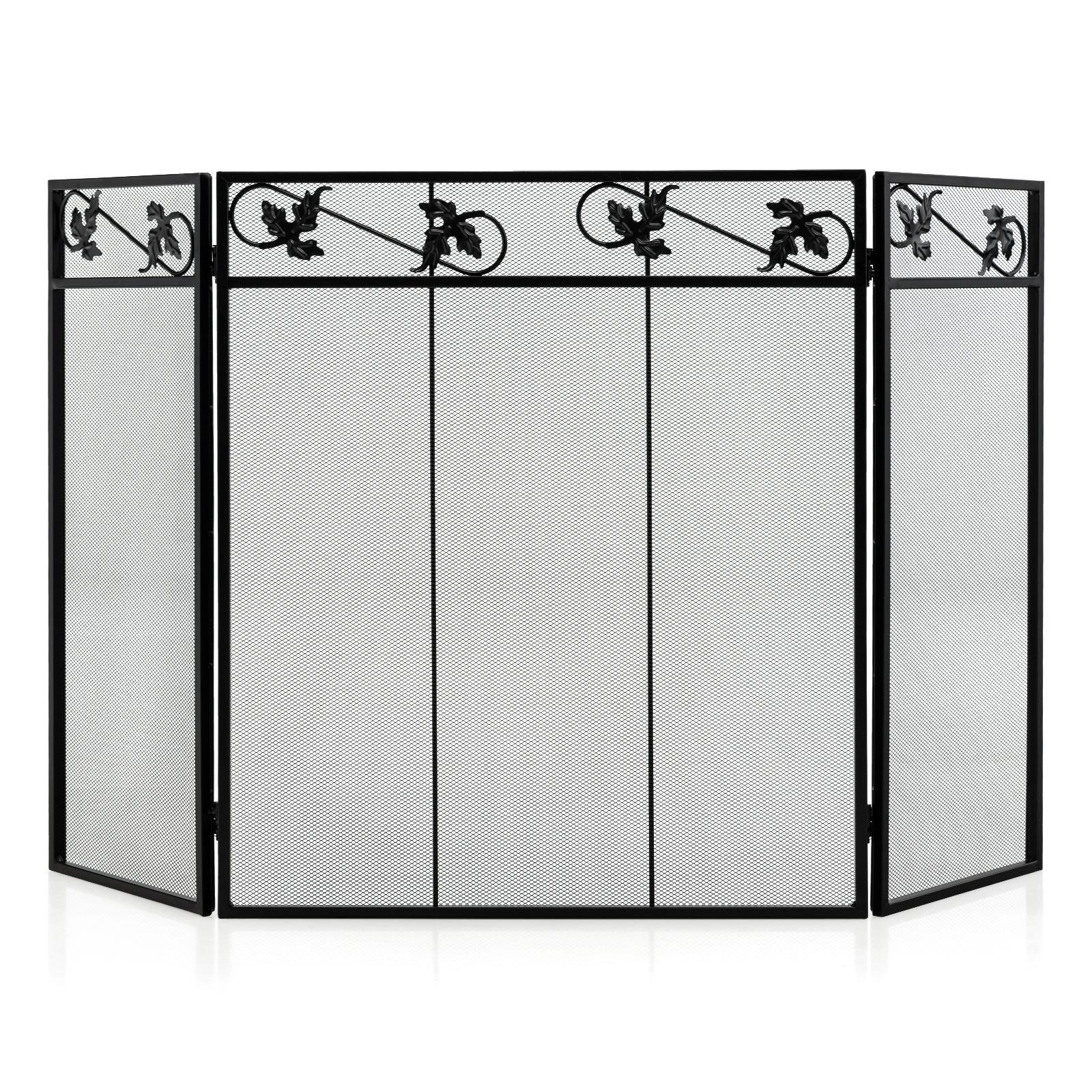 Winston Porter Raziel 3 Panel Metal Fireplace Screen | Wayfair