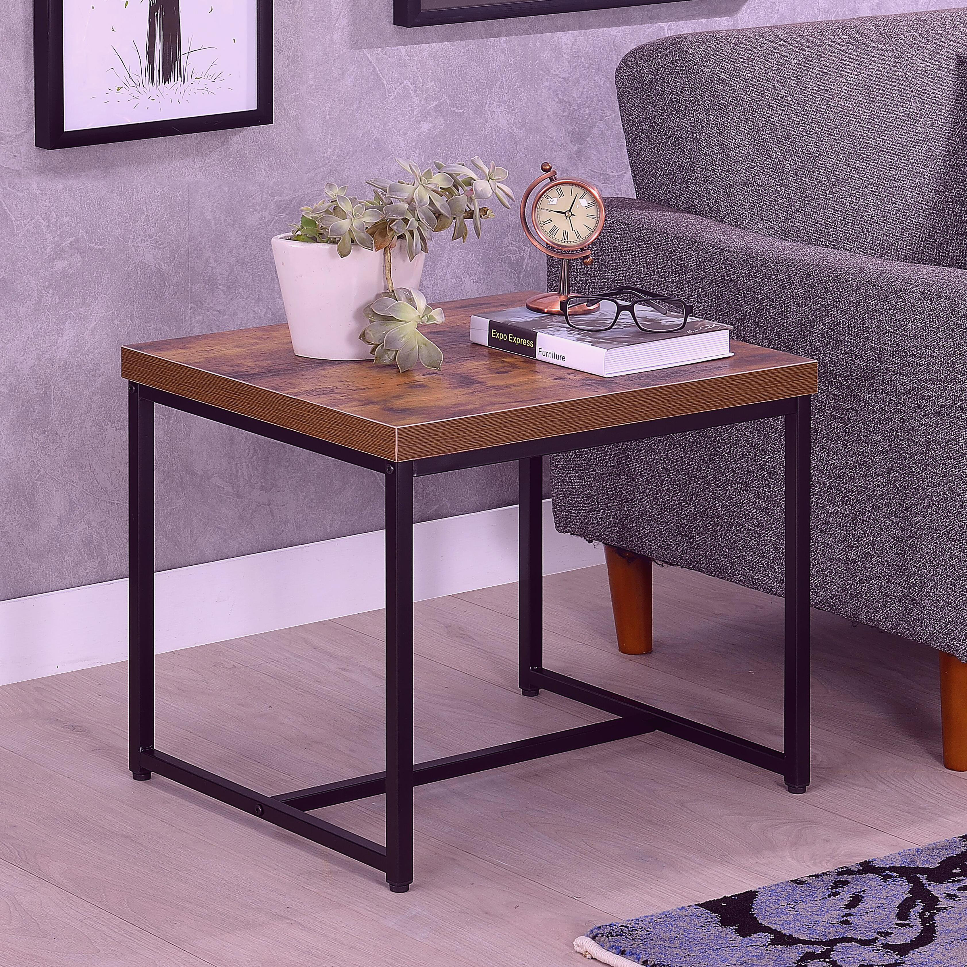 Trent Austin Design® Weathered oak and black rectangular side table ...