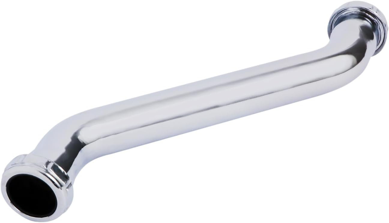 Highcraft Double Offset Tube 1-1/2" Chrome Brass 22-Gauge for Bathroom ...