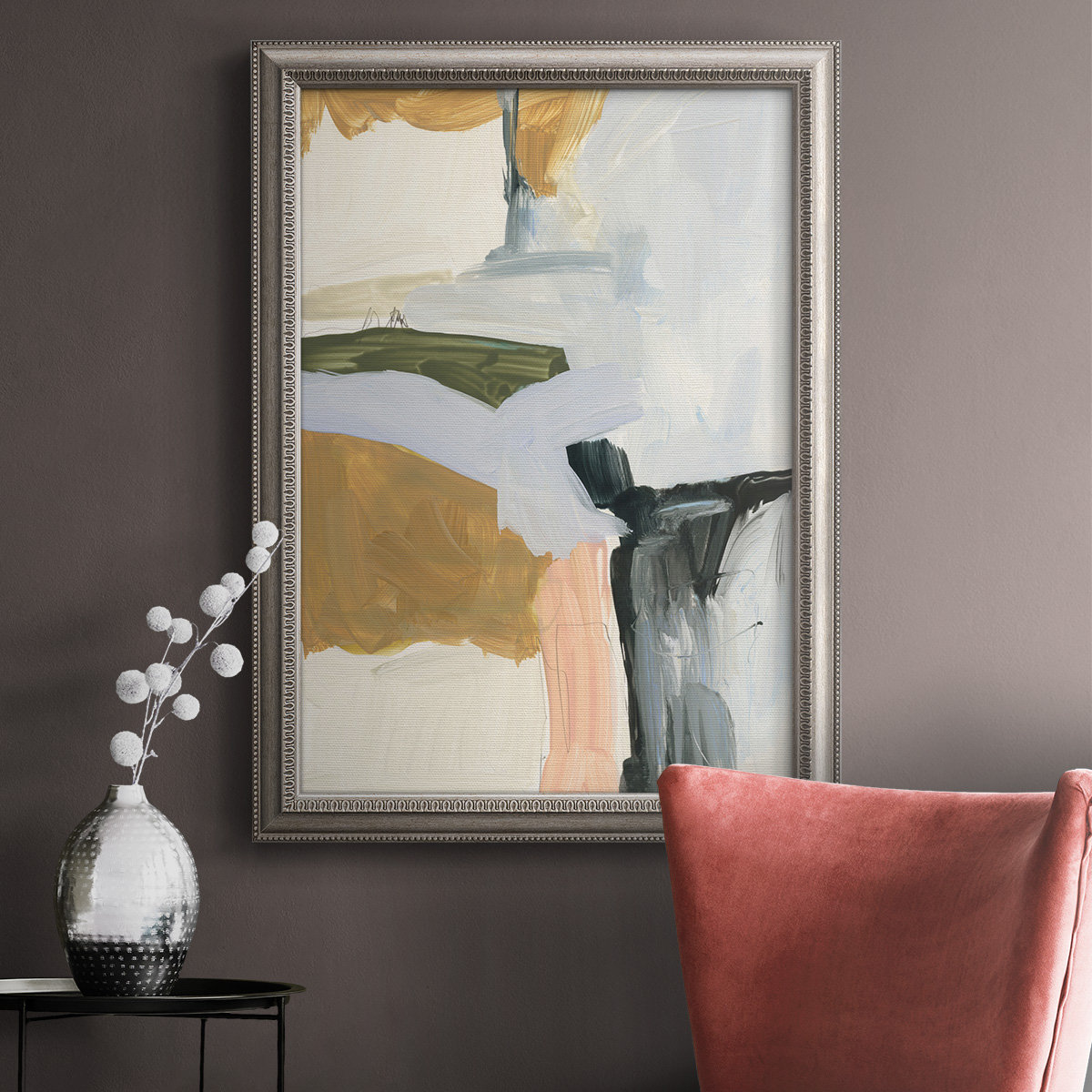 Wrought Studio Palette Meld II - Picture Frame Print on Canvas ...