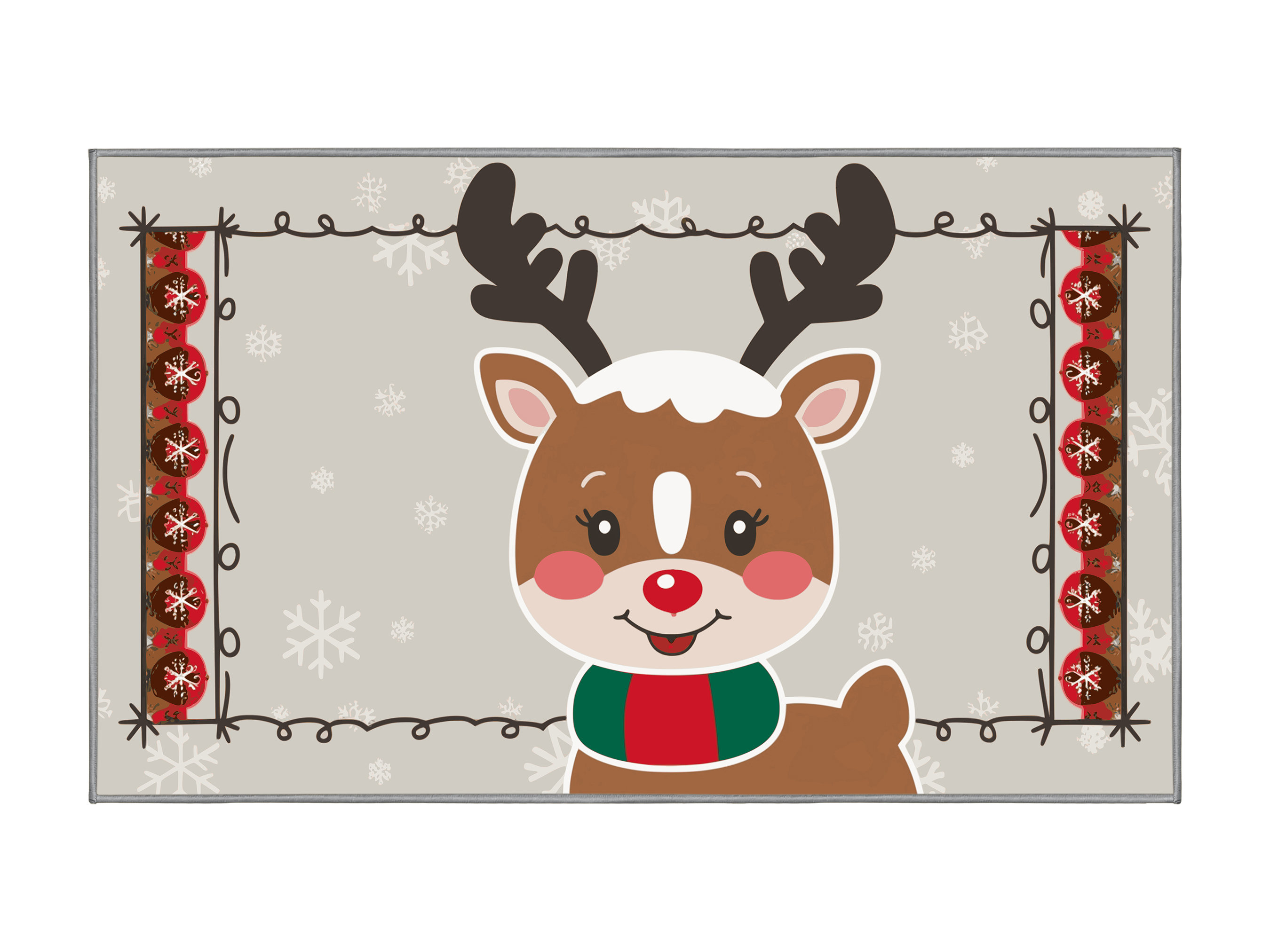 The Holiday Aisle® Christmas Winter Holiday Rug | Wayfair