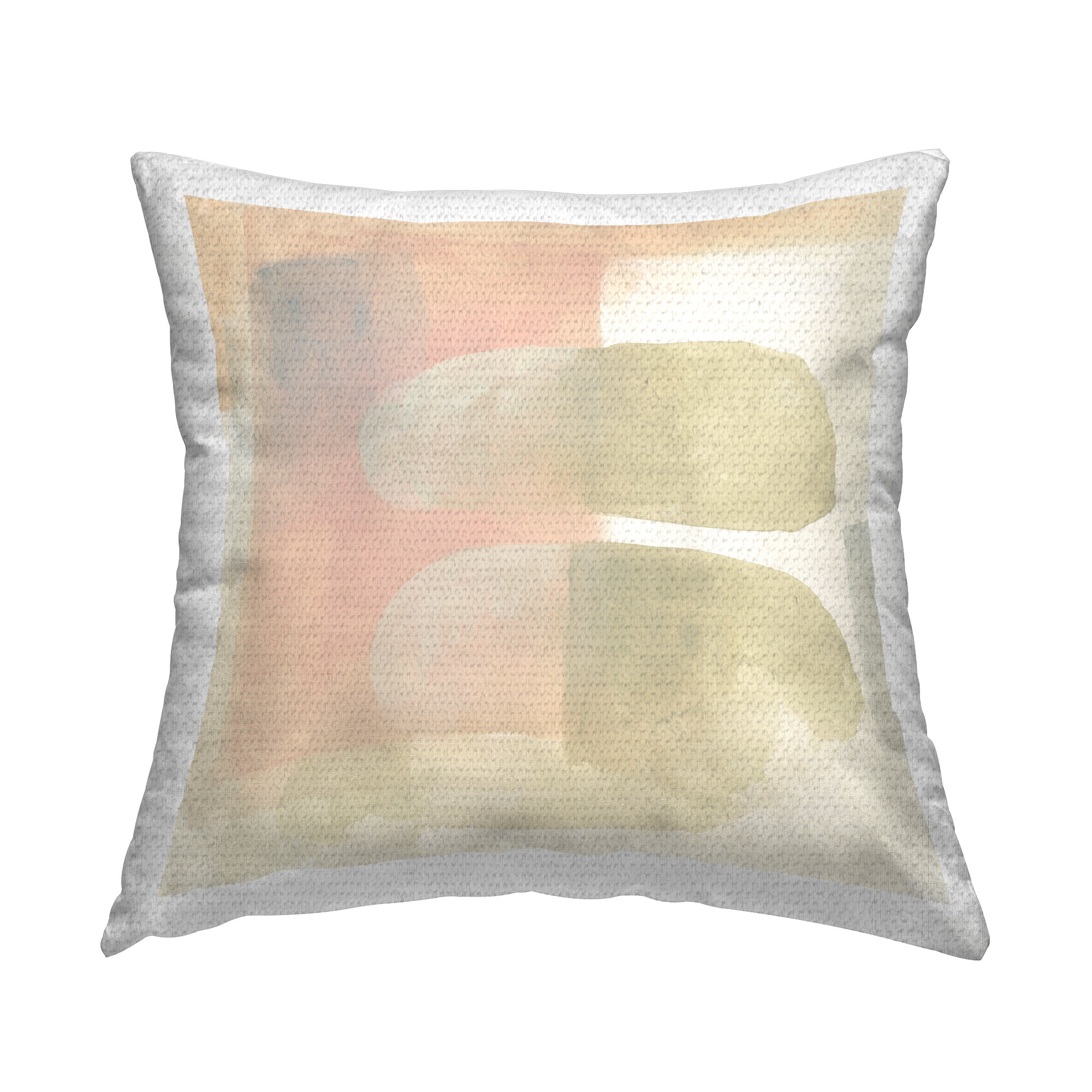 Stupell Industries Two Oval Shapes Outdoor Printed Pillow by June Erica ...