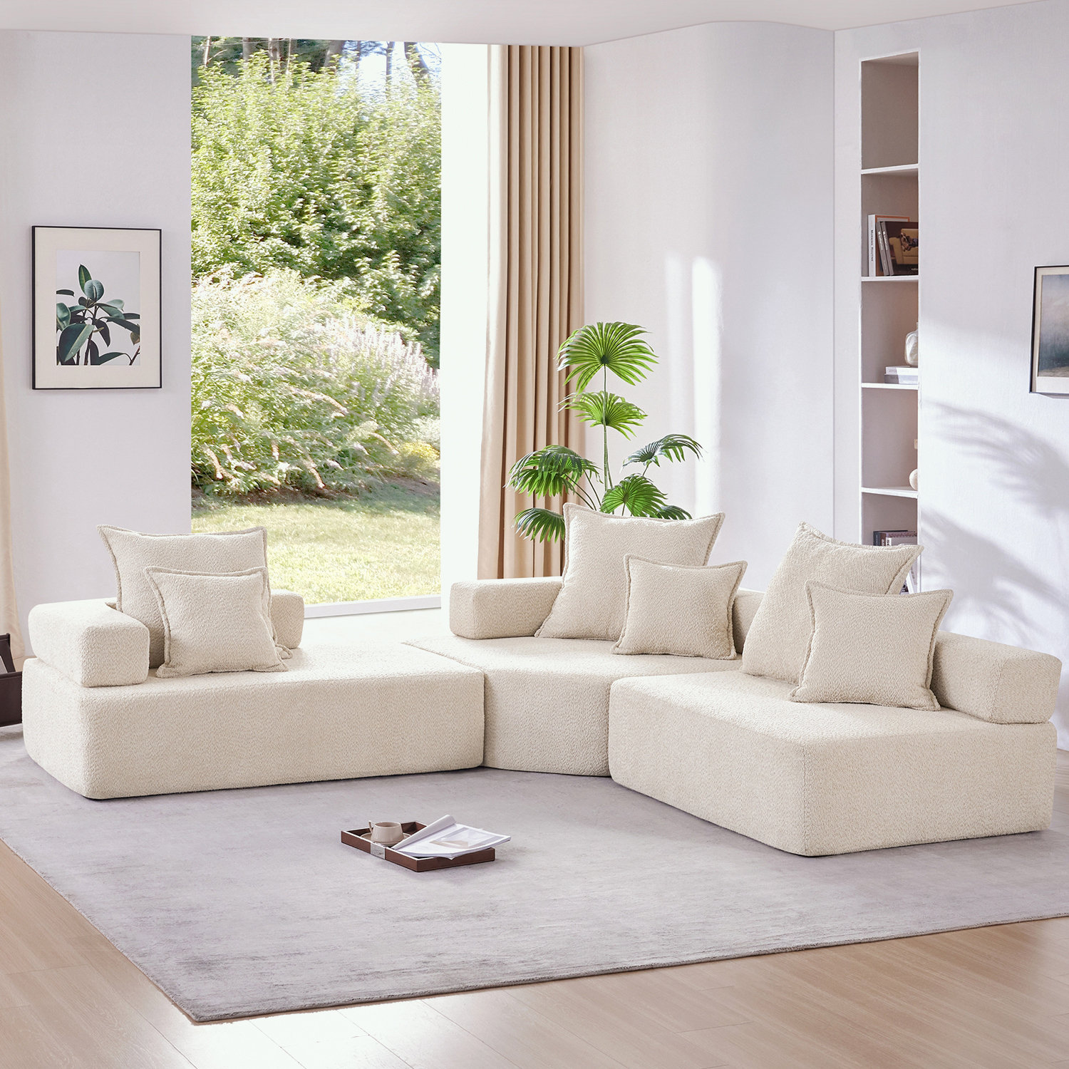 Dakota Fields L Shaped sectionals Sofa with soft cushion - Wayfair Canada