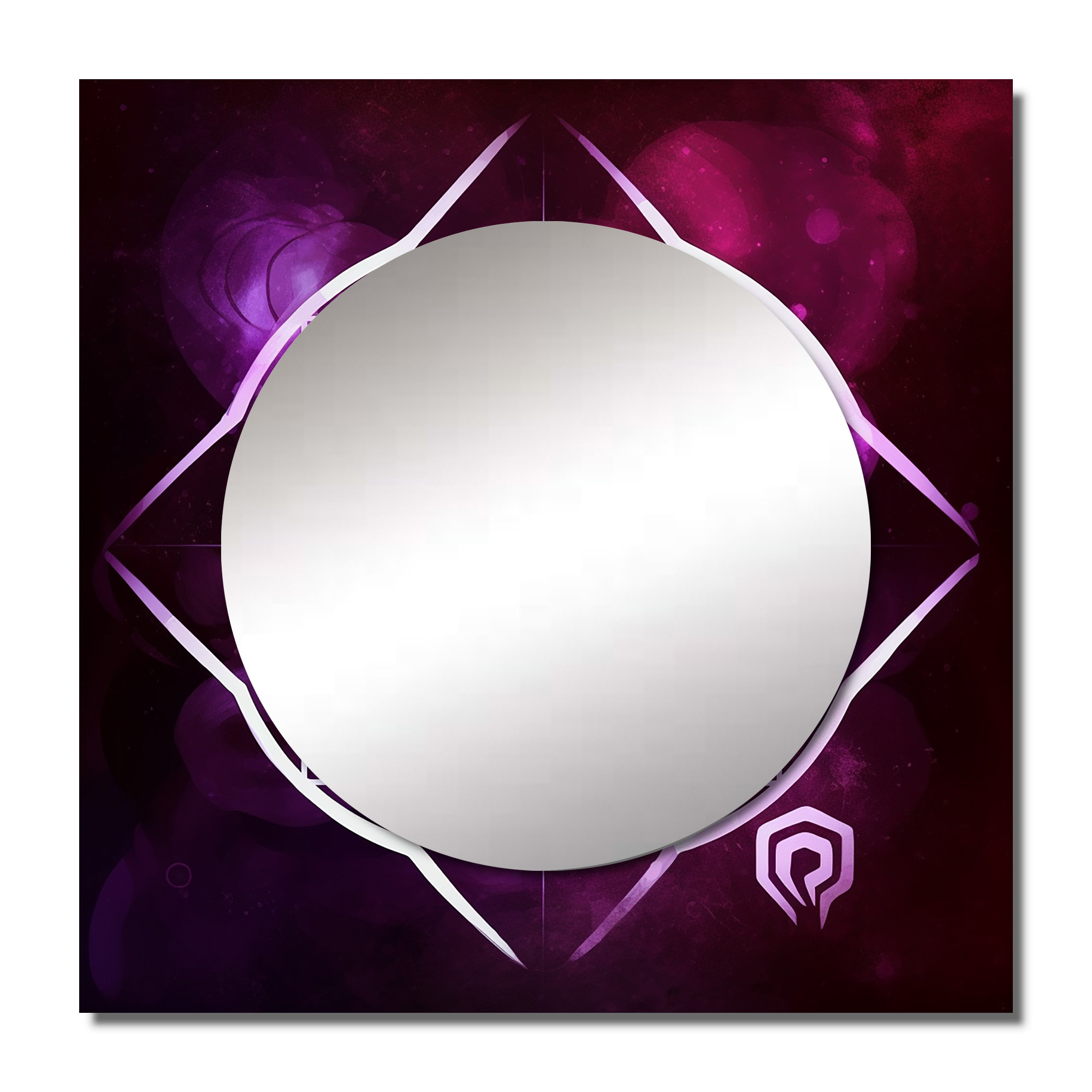 Design Art Third Eye Purple Chakra Symbol III - Christianism Square ...