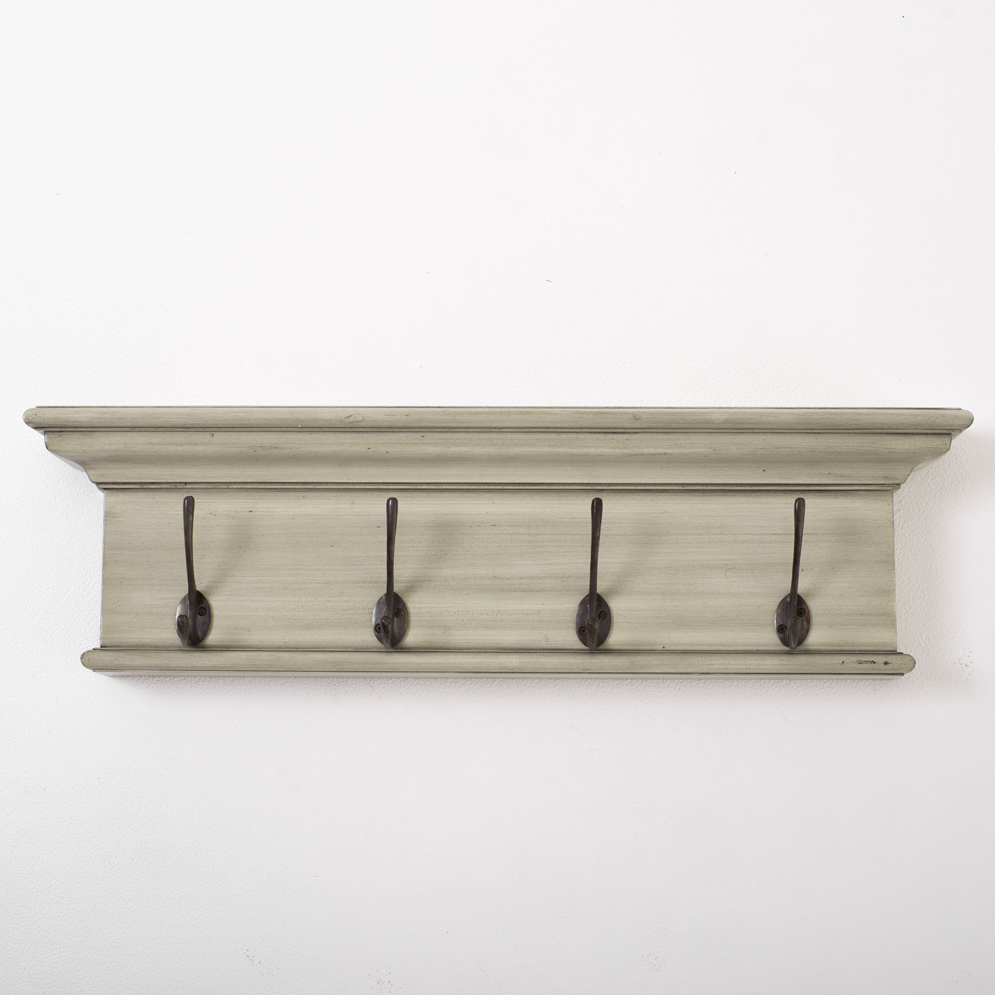 Gracie Oaks Zayleen 4 - Hook Wall Mounted Coat Rack with Storage in ...