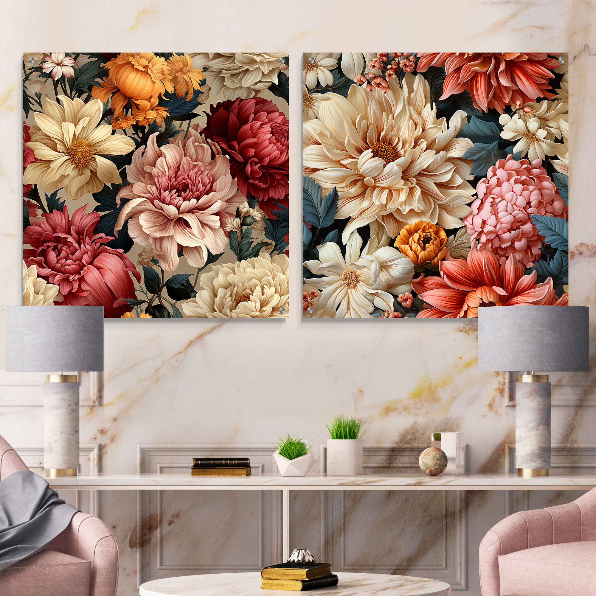 Design Art Renaissance Garden Botanical Pattern - Abstract Botanicals ...