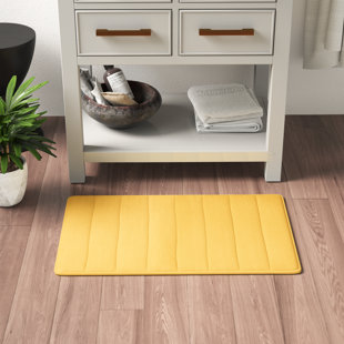 Yellow & Gold Bath Rugs, Mats & Bathrooms You'll Love | Wayfair