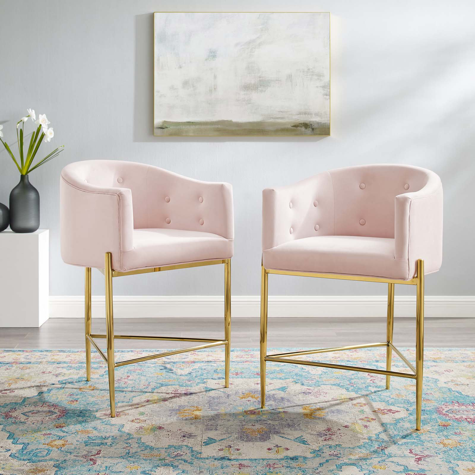 Modway Savour Tufted Performance Velvet Counter Stool - Wayfair Canada