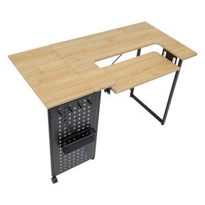 Sew Ready 47.75'' x 23.5'' Foldable Sewing Table with Sewing Machine ...