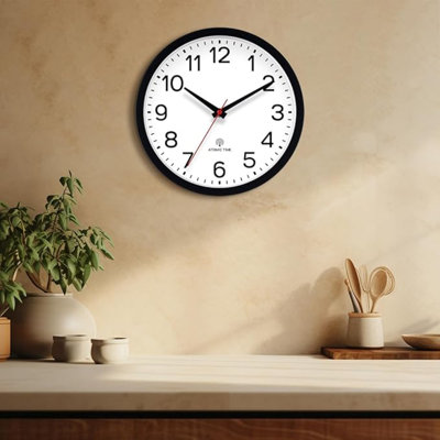 large atomic wall clock analog
