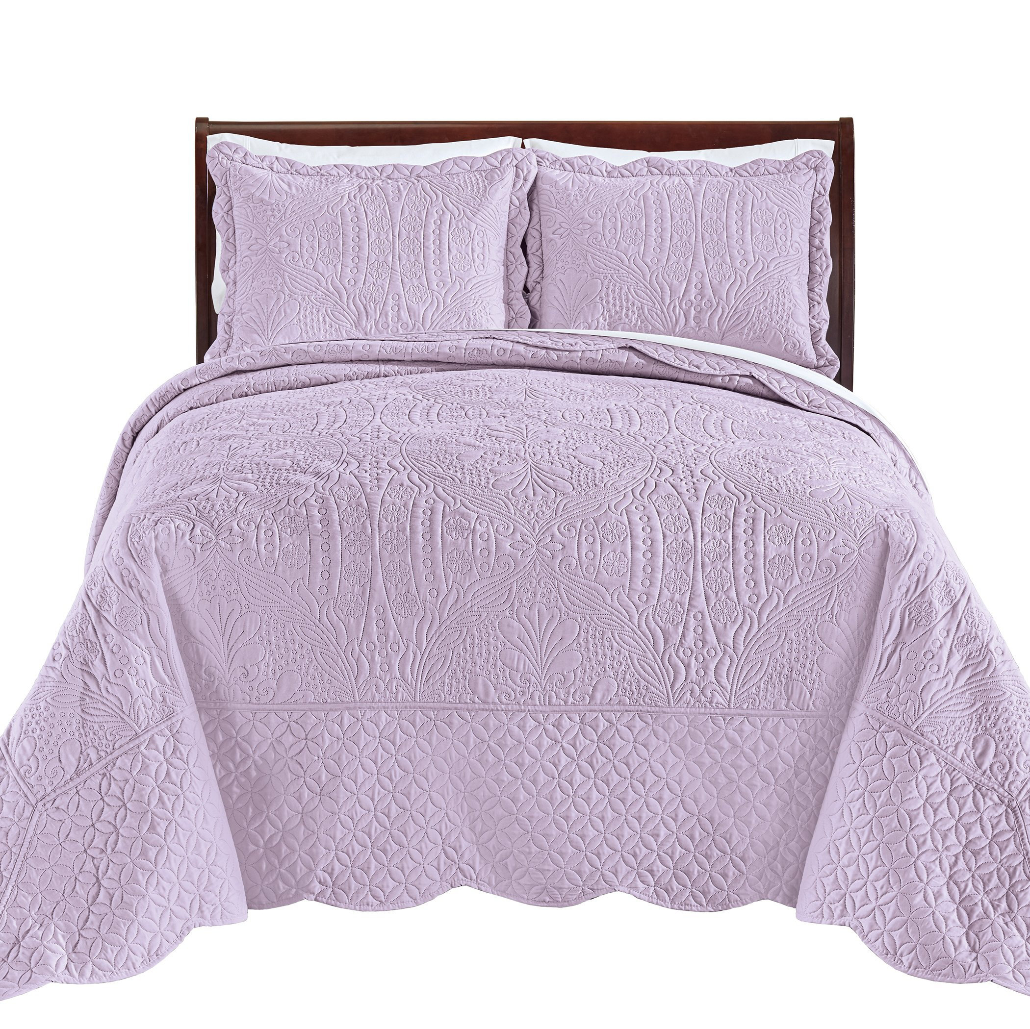 Winston Brands Demi Oversized Textured Medallion Design Scalloped Edge ...