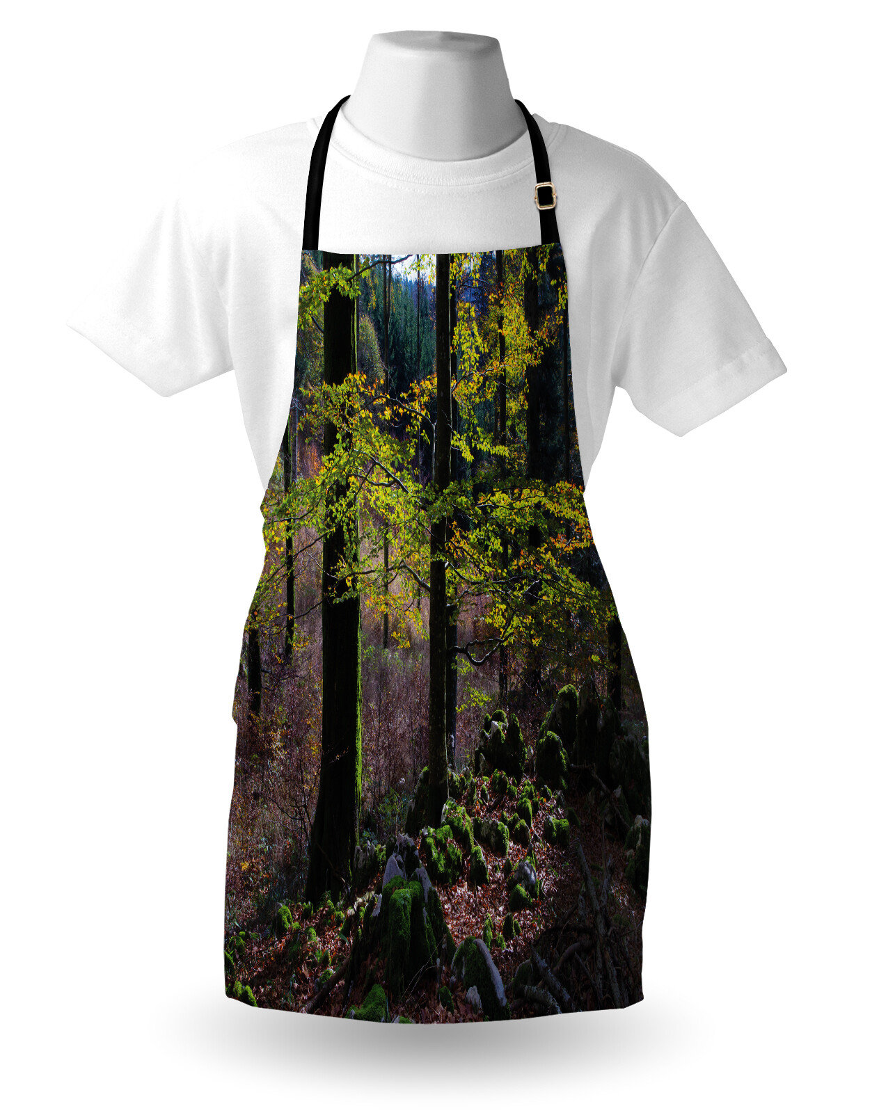 East Urban Home Forest Apron Unisex, Trees Autumn Wilderness, Adult ...
