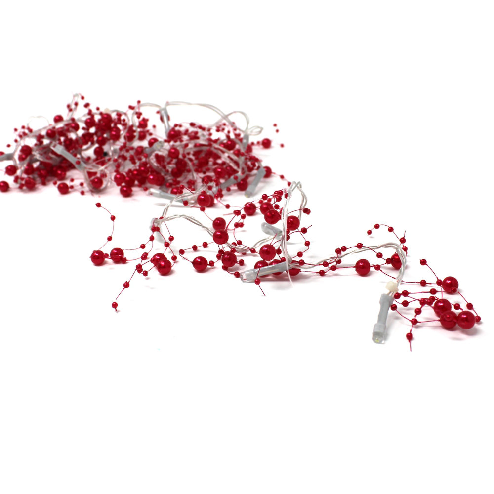 The Holiday Aisle® Beads 20 Light LED Battery String Light & Reviews ...