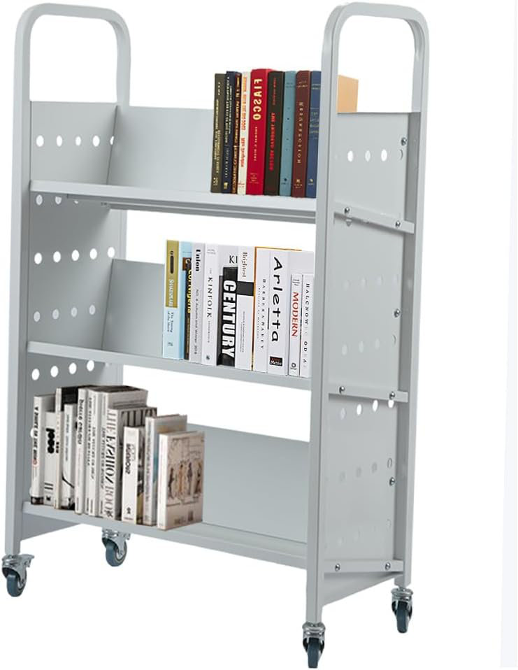 babevy Book Cart, 200LBS Library Cart | Wayfair