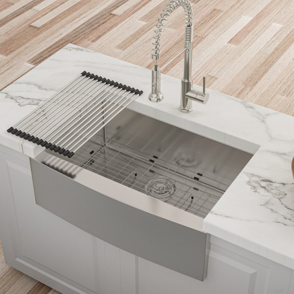 CHENGGUHENGXIN 27 Inch Farmhouse Kitchen Sink - 27"x21"x10" Stainless ...