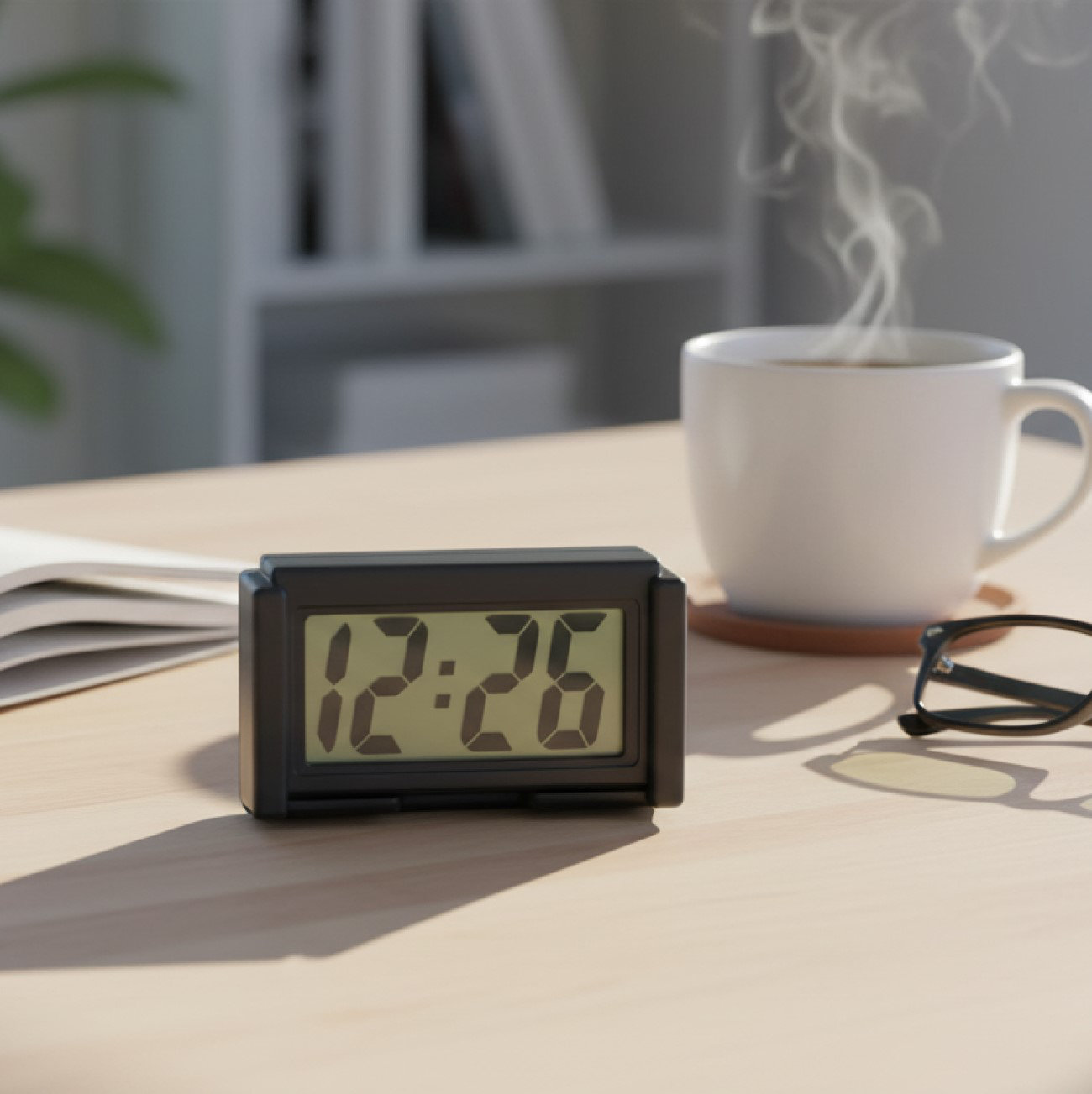 17 Stories Small Digital Clock With Jumbo LCD Time & Day Display Mini ...