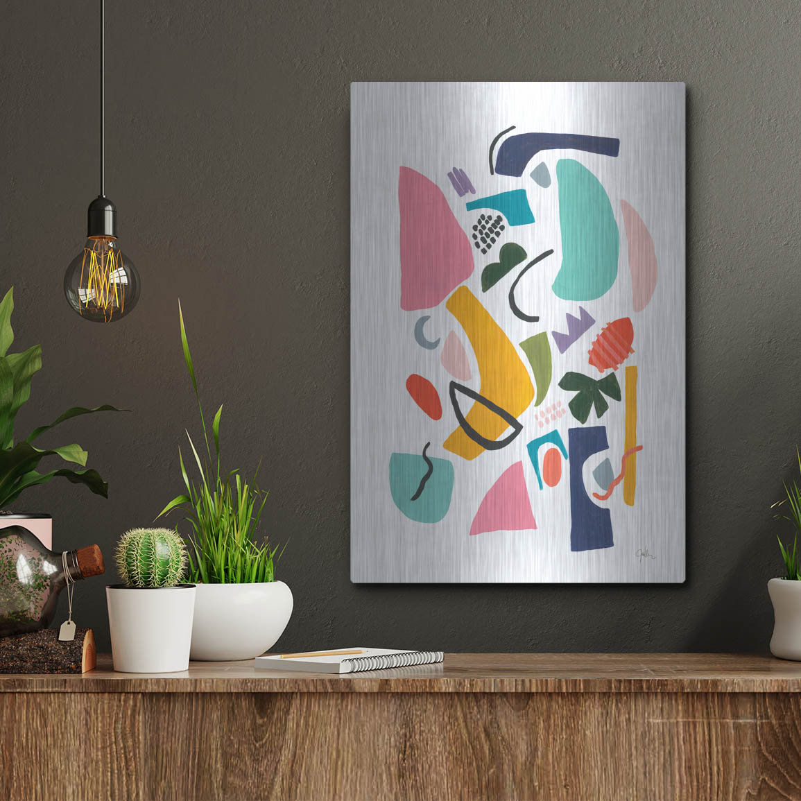Latitude Run® 'Atomic Ranch No. 3' by Jan Weiss Metal Wall Art | Wayfair