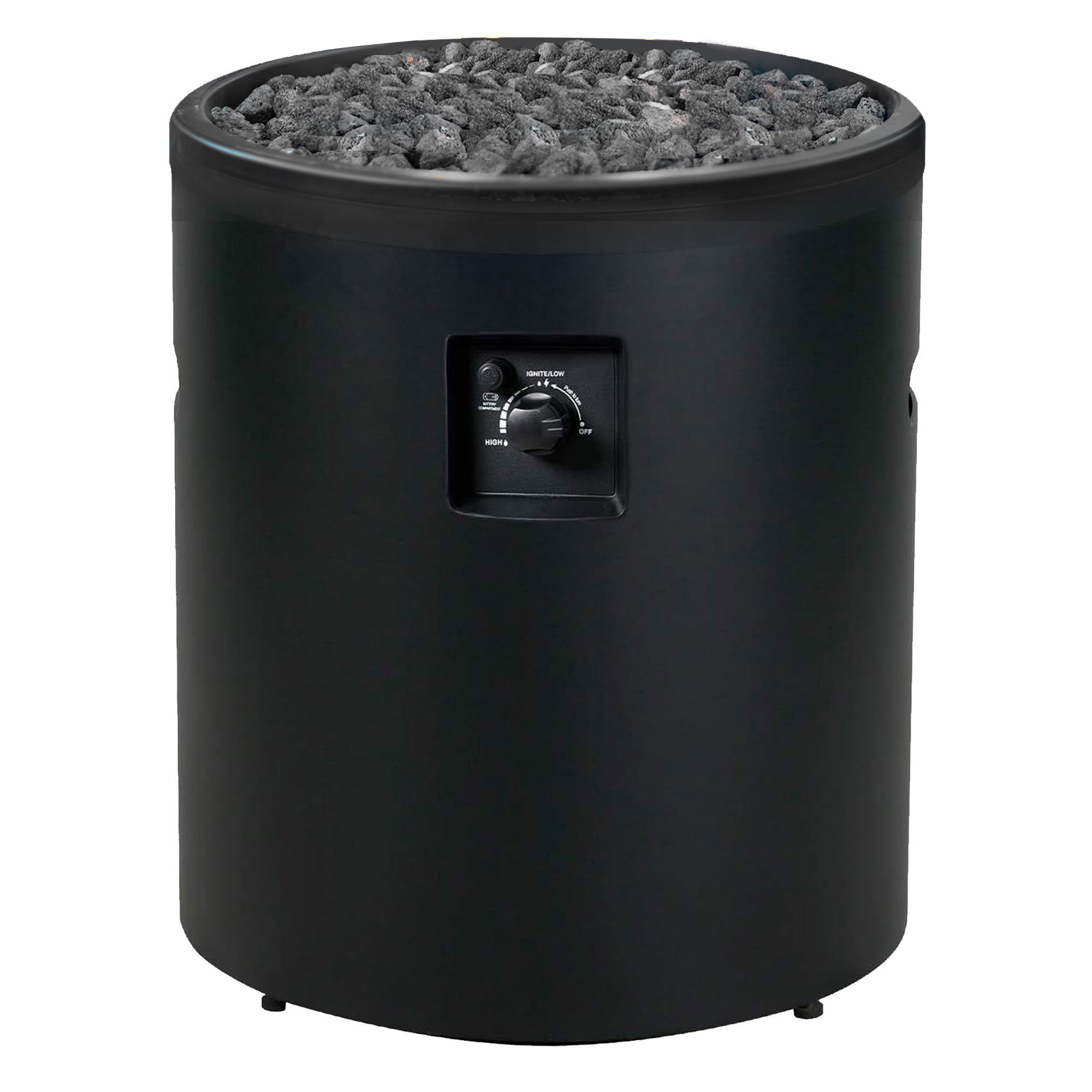 Four Seasons Courtyard 50,000 BTU Round Outdoor Column Portable Gas ...
