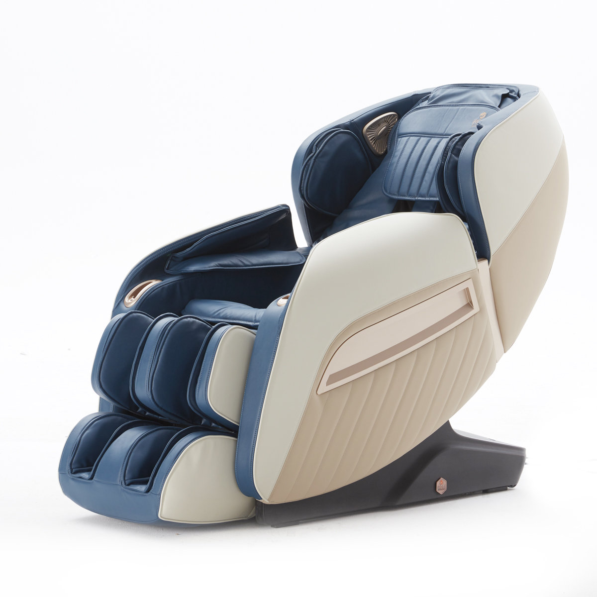 EZsport Faux Leather Heated Massage Chair with Ottoman | Wayfair