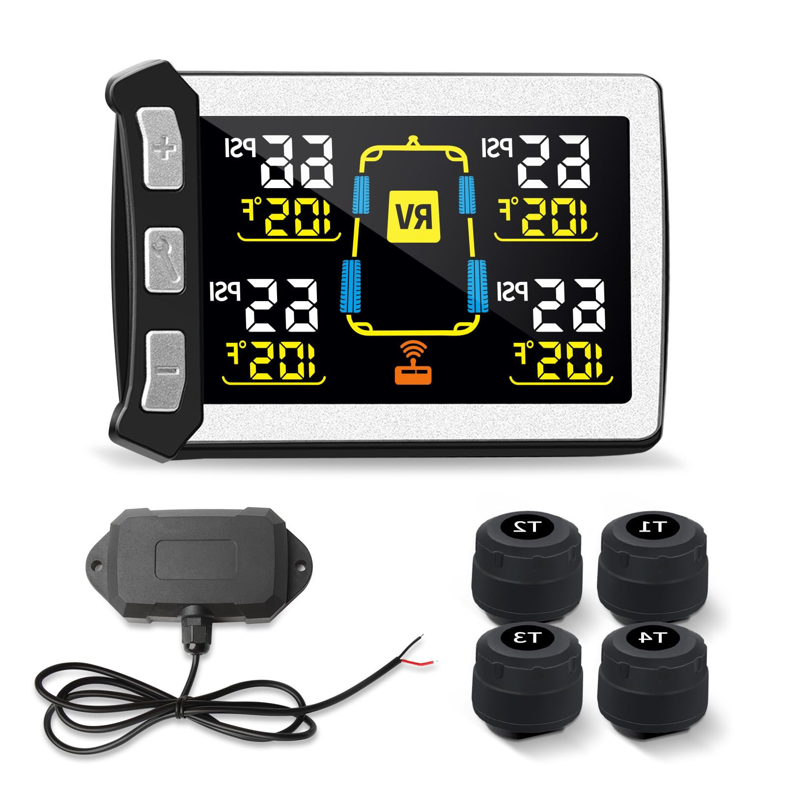 ARMIJU RV Trailer Tire Pressure Monitoring System with Color LCD ...