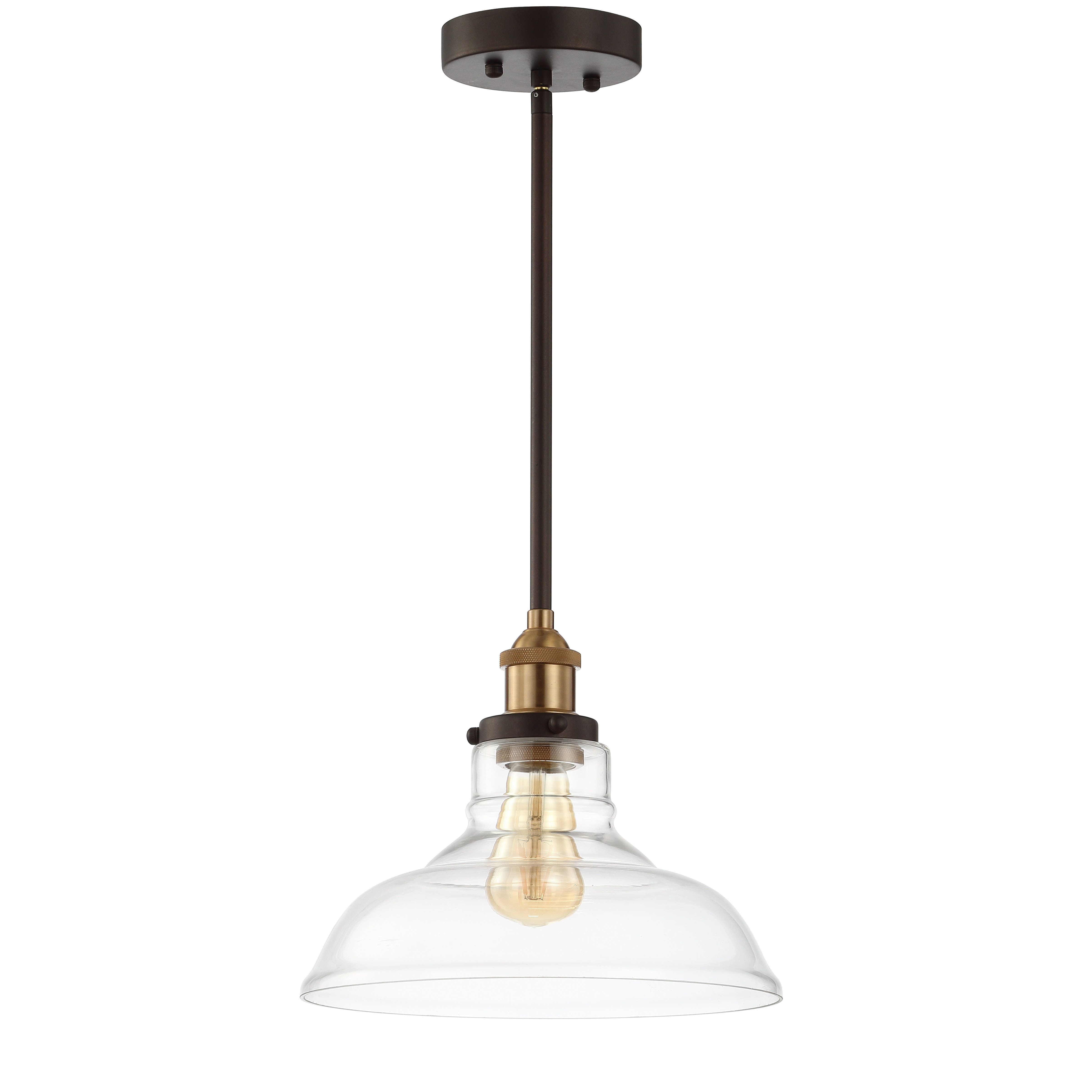 Williston Forge Shanley 1 - Light Single Dome Pendant | Wayfair