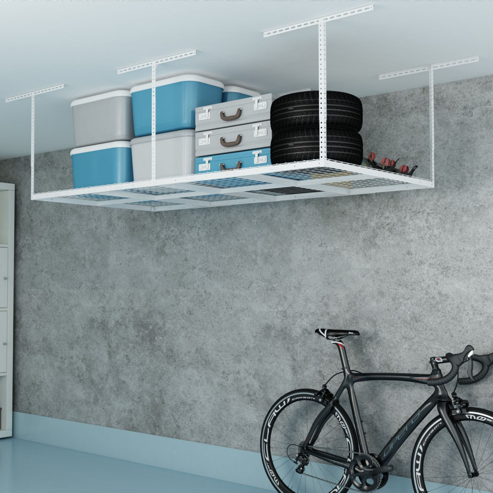 Rebrilliant Noell Overhead Garage Ceiling Mounted Rack & Reviews | Wayfair