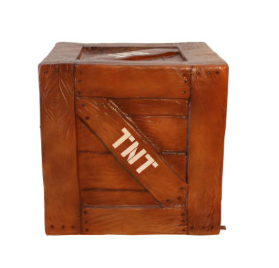 Loon Peak® Geanine TNT Crate Life Size Statue | Wayfair