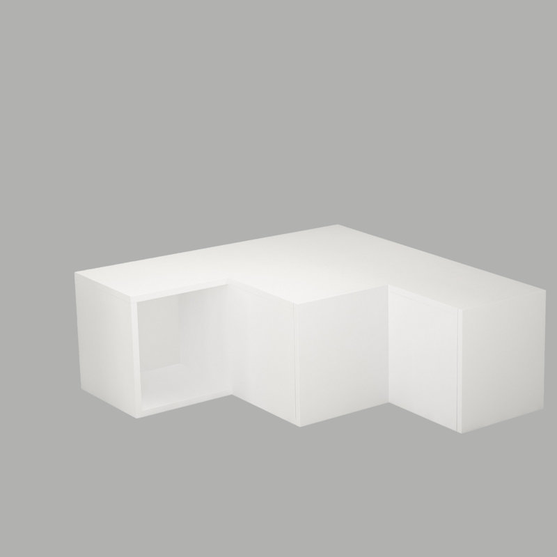 Latitude Run® Cubby Corner Tv Stand For Tvs Up To 58'' With 2 Drawers ...