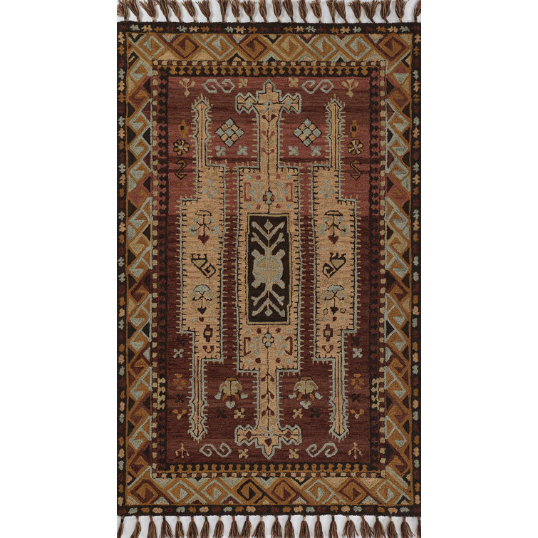Birch Lane™ Valeta Hand Hooked Wool Southwestern Indoor Rug & Reviews ...