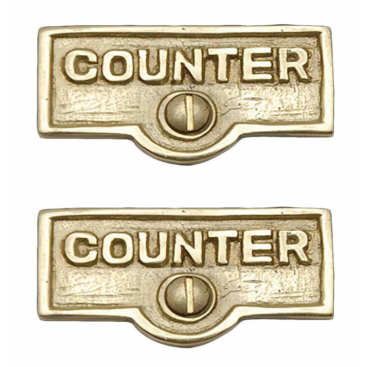 The Renovators Supply Inc. Counter Name Signs Labels Switch Plate Tag ...