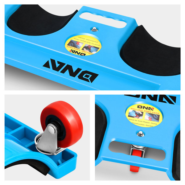 DNA Motoring Rolling Knee Creeper Pads With Tool Tray Holder For Garage ...