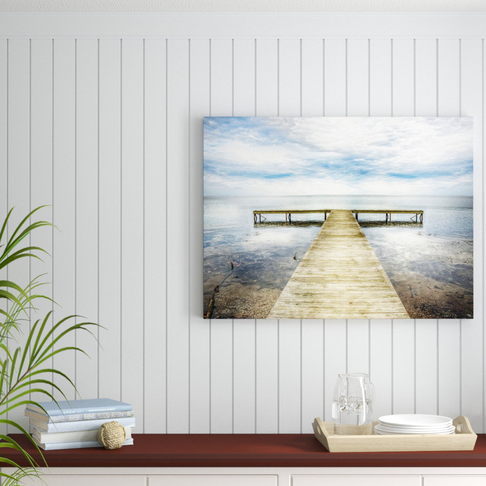 Highland Dunes 'Down the Pier' Graphic Art Print on Wrapped Canvas ...