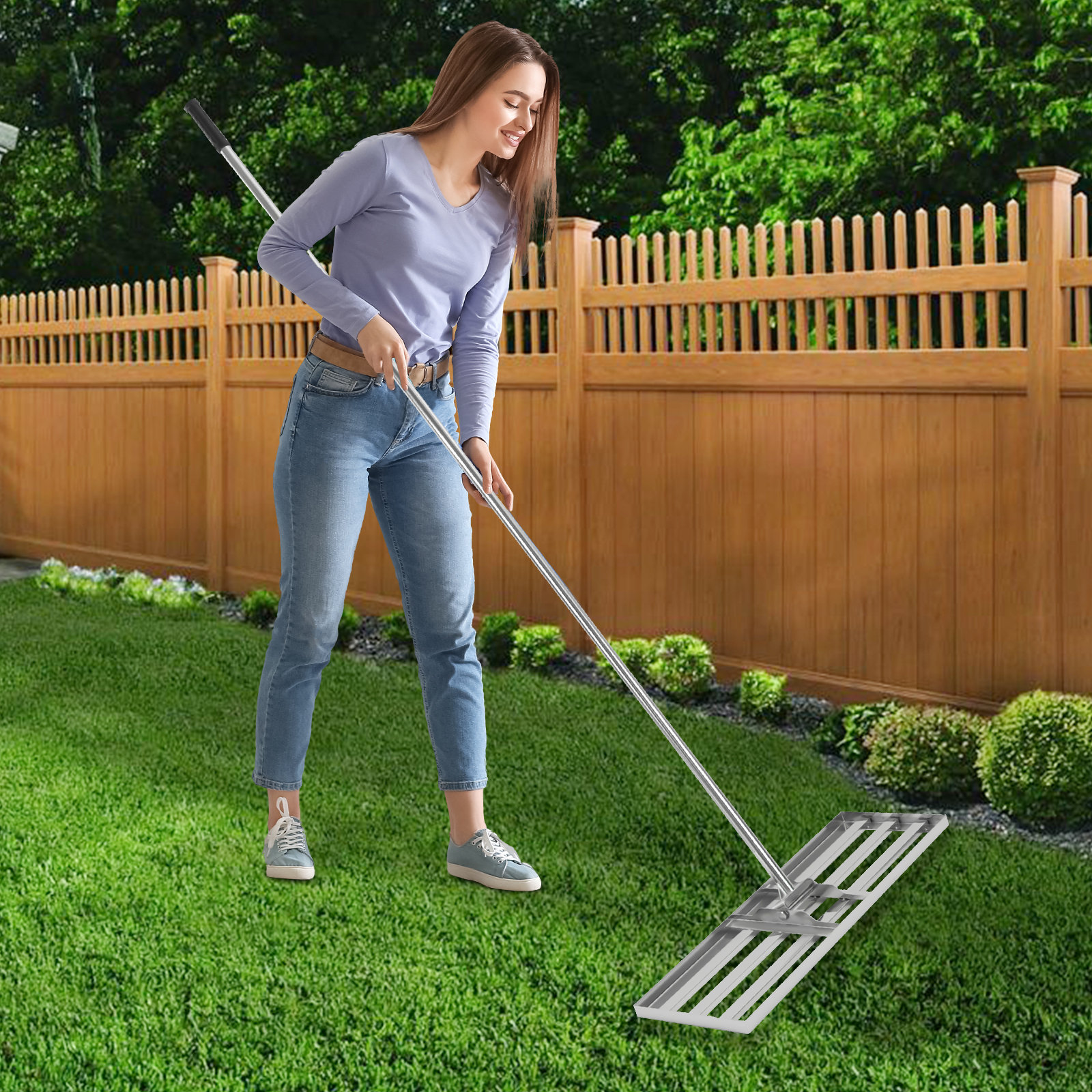 CNCEST Steel Lawn Leveling Tool With Handle | Wayfair
